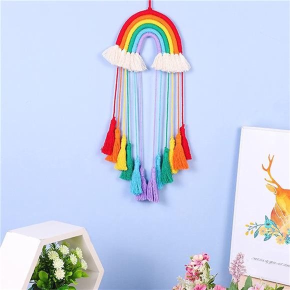 Wall Decor | Dcswihg Boho Home Girl Room Decor Wall Rainbow Cute ...